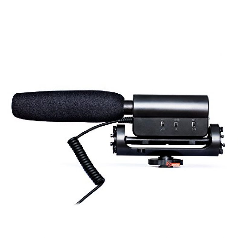 Zeadio Photography Interview Stereo Microphone with Outdoor Furry ...