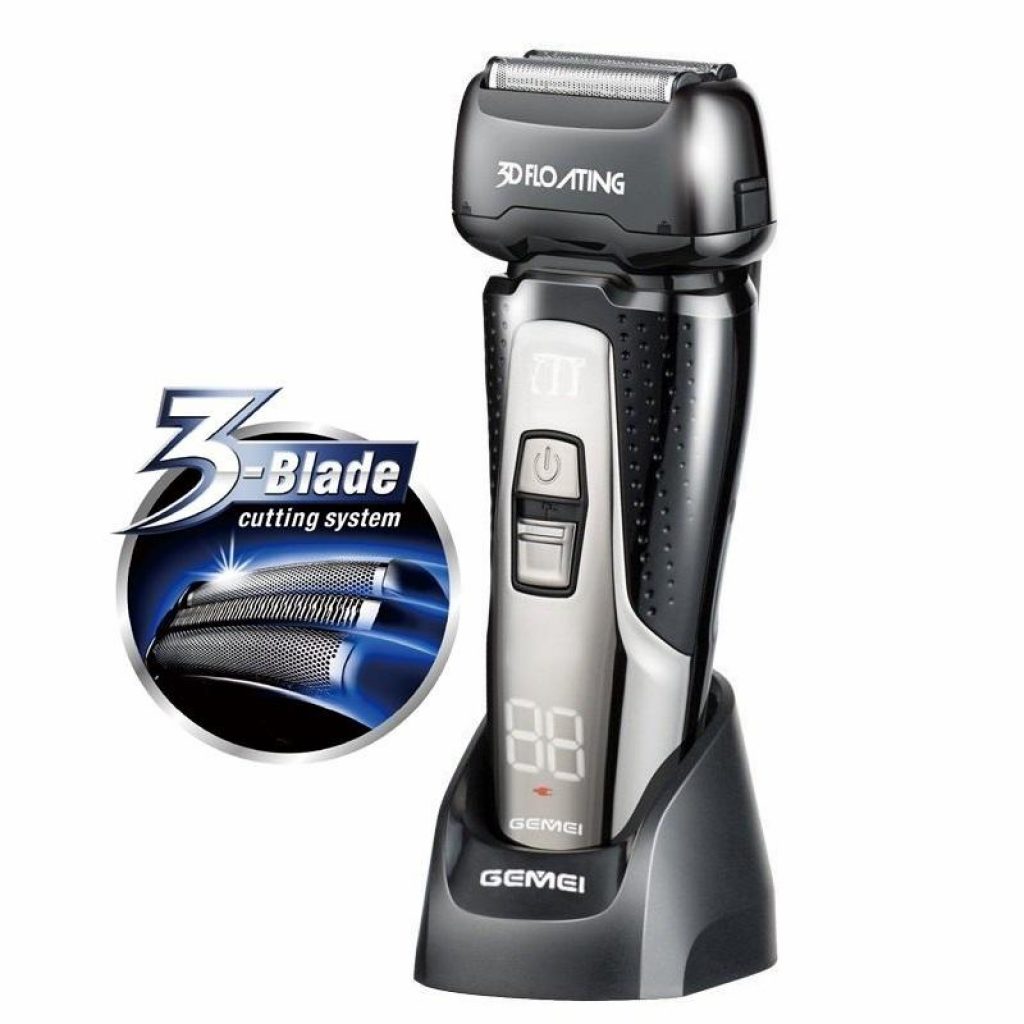 Professional 3 blade rechargeable electric shaver for men 3D electric ...