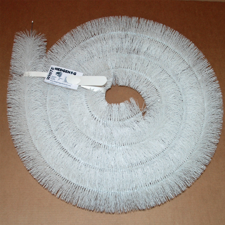4 x 4m (16 metres) 100mm White Hedgehog Gutter Brush – Leaf guard stops ...